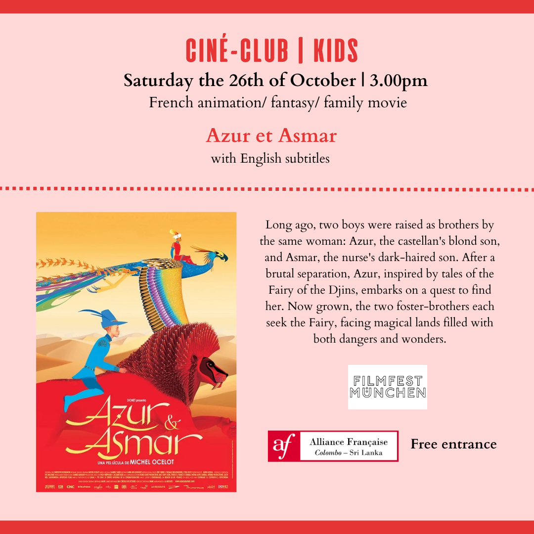 CINÉ-CLUB | KIDS– Azur et Asmar – Alliance Française de Colombo